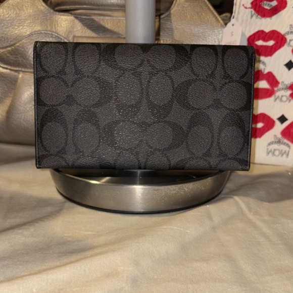 Coach | Bags | Coach Navy Blue Signature Wallet | Poshmark